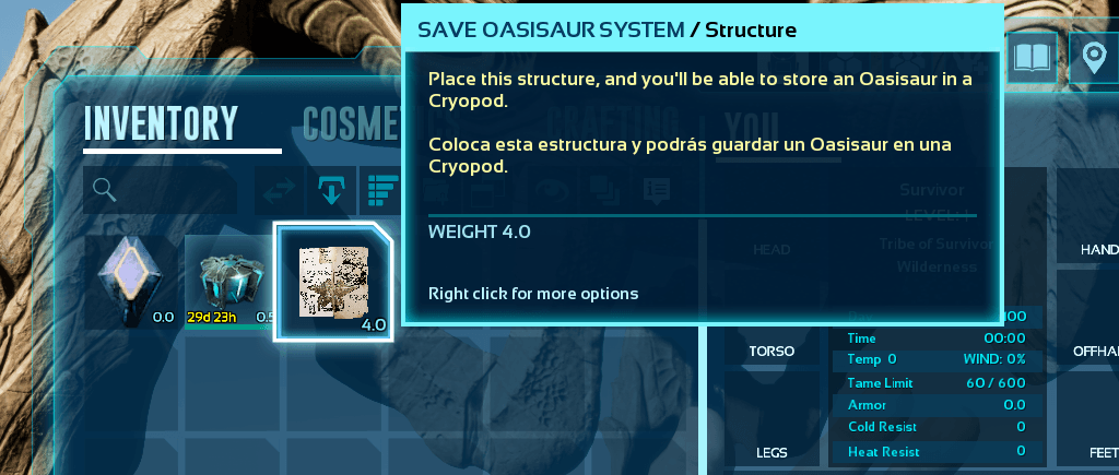 Save Oasisaur Cryopod System - Gallery - Ark Survival Ascended Mods ...