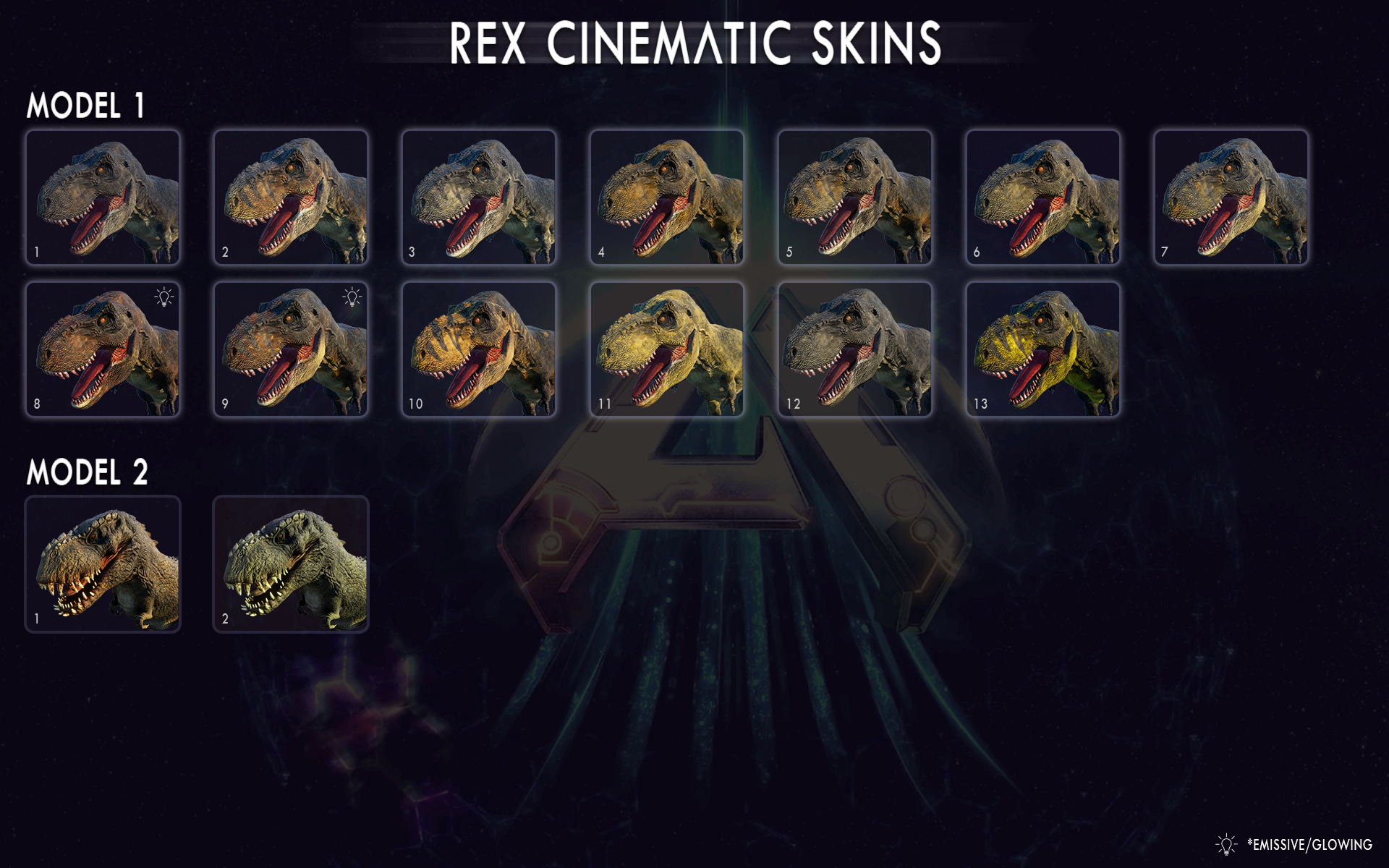 Cinematic T-Rex Skins - Ark Survival Ascended Mods - CurseForge