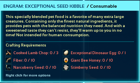 Seed Kibble - Gallery - Ark Survival Ascended Mods - CurseForge