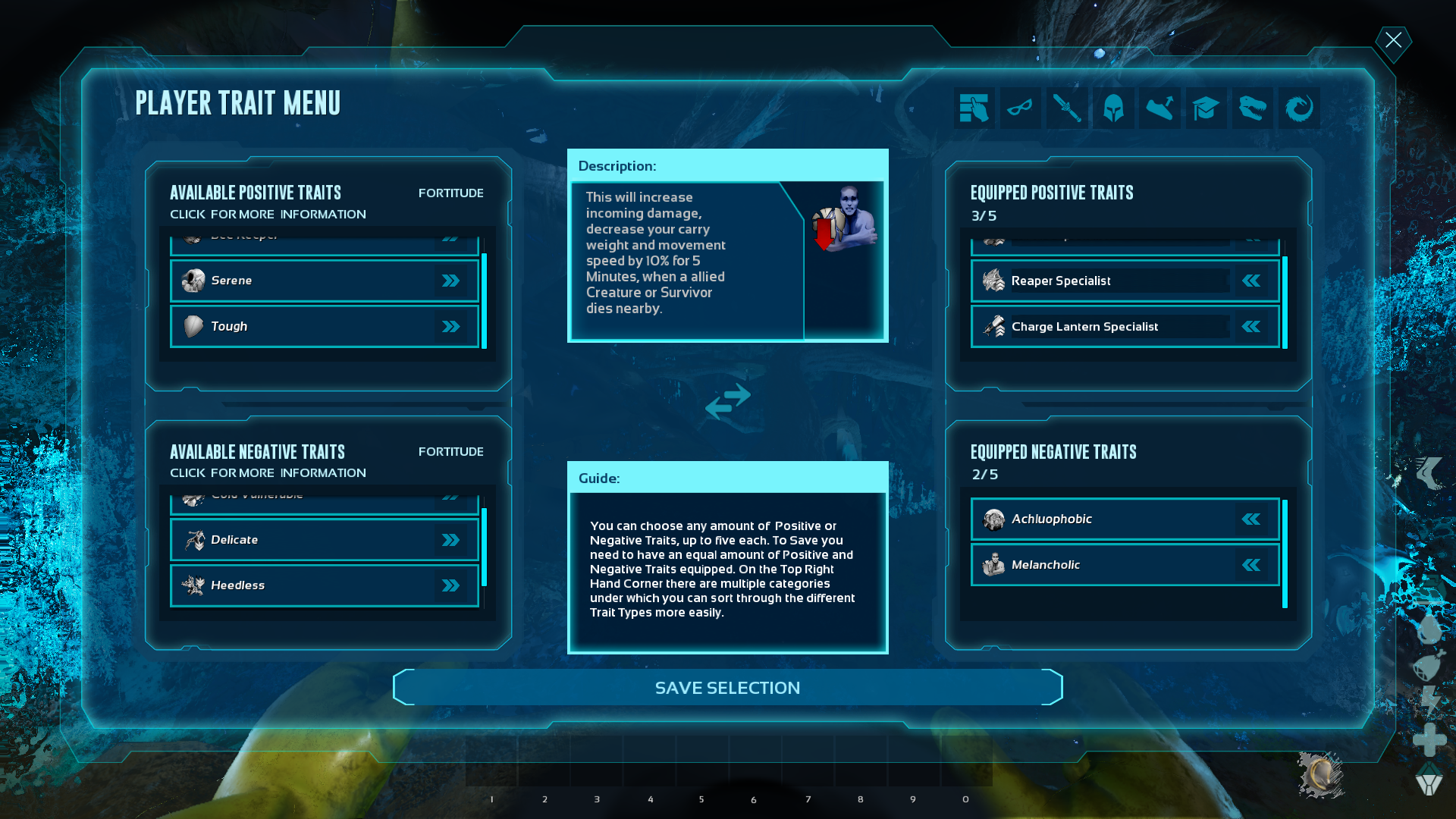 Traits for Players - Gallery - Ark Survival Ascended Mods - CurseForge