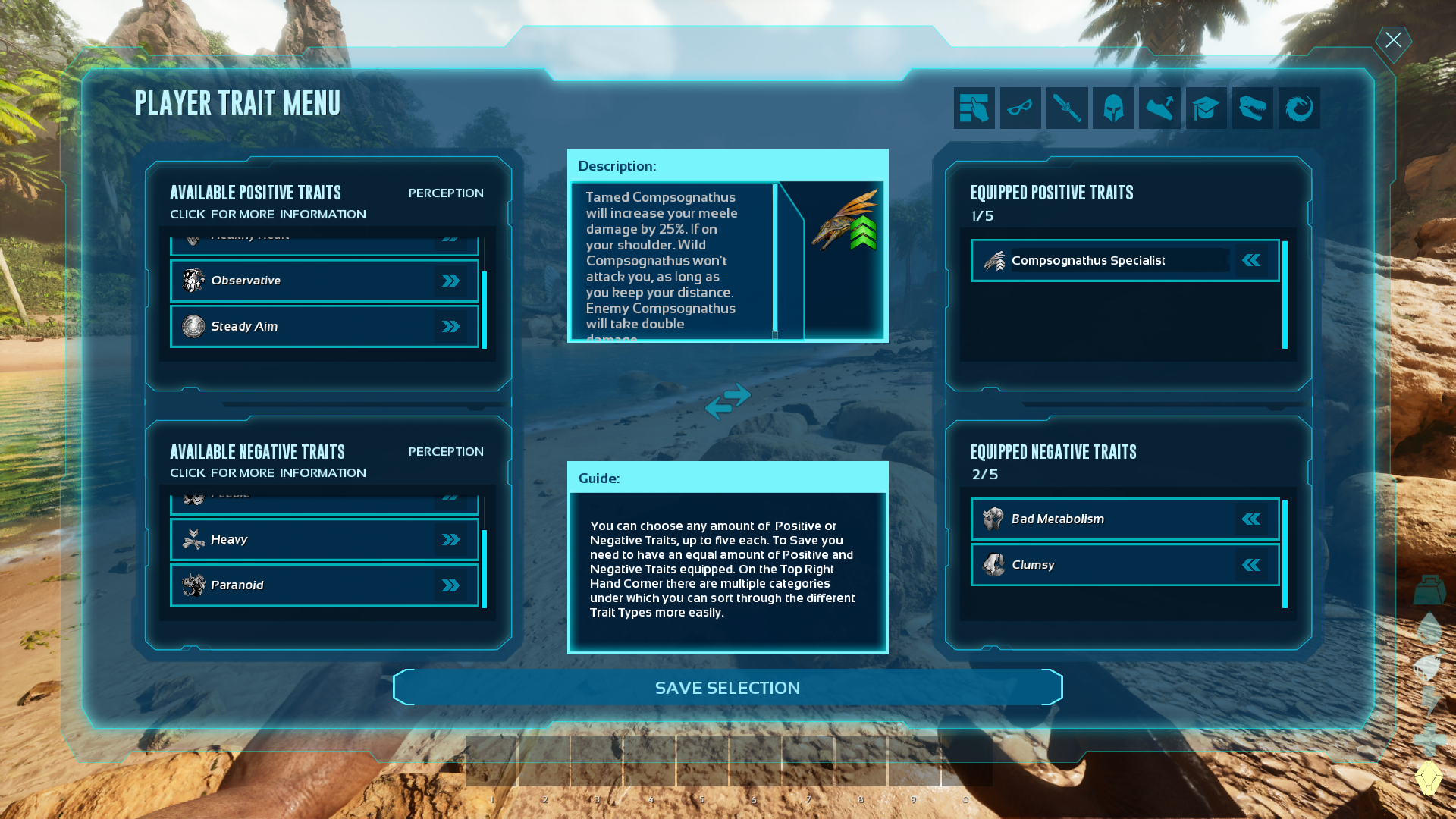 Traits for Players - Gallery - Ark Survival Ascended Mods - CurseForge