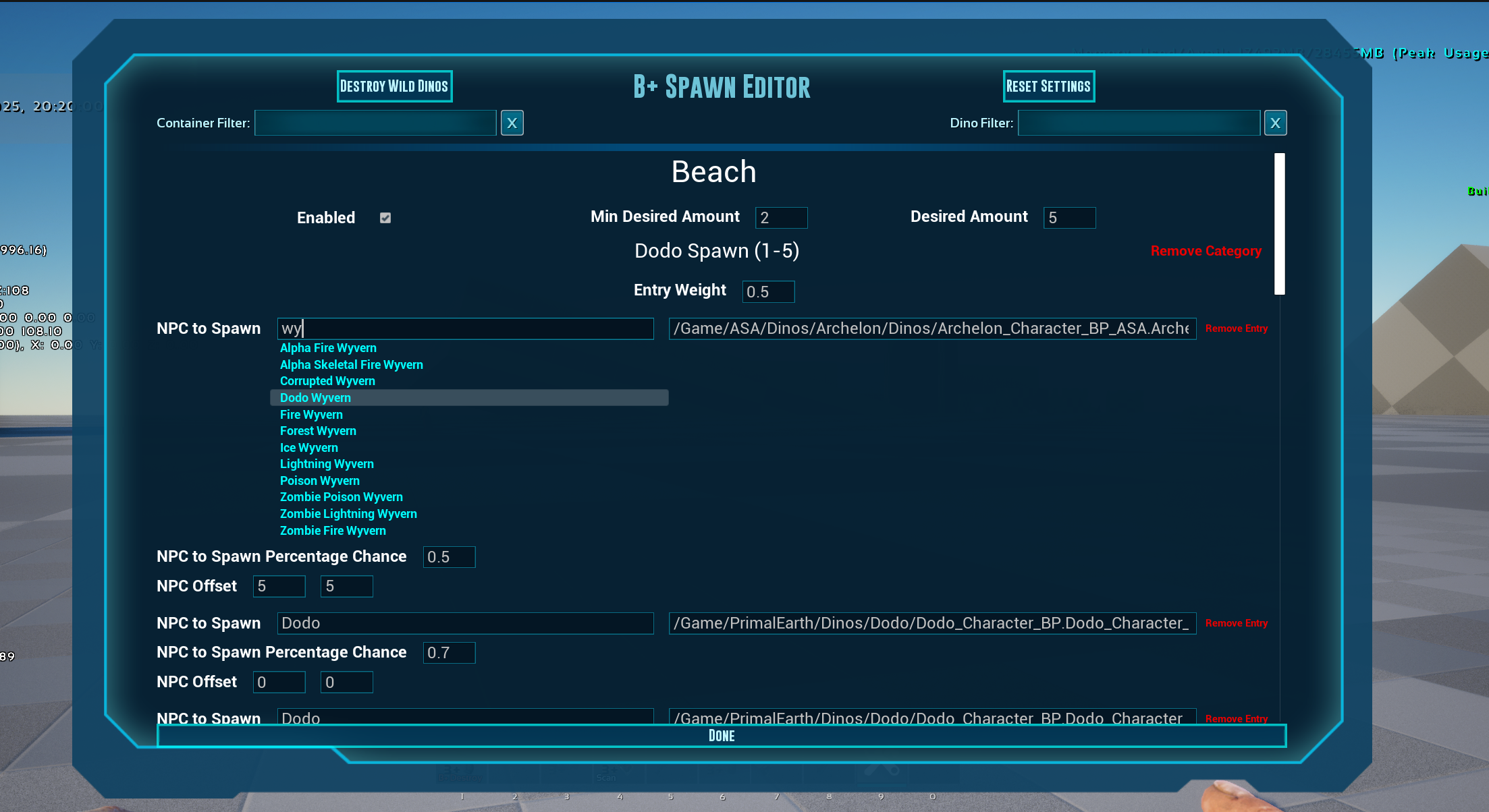 B+ Spawn Editor - Gallery - Ark Survival Ascended Mods - CurseForge