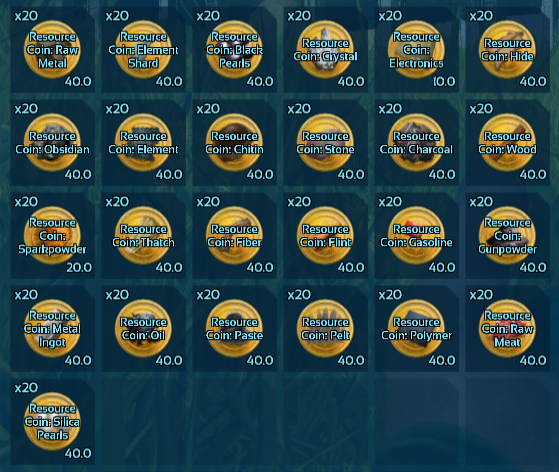 Resource Coins - Gallery - Ark Survival Ascended Mods - CurseForge