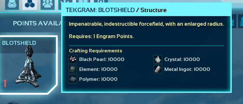 Blot shield - Modified Tek Forcefield! (Cross-Play) - Gallery - Ark ...