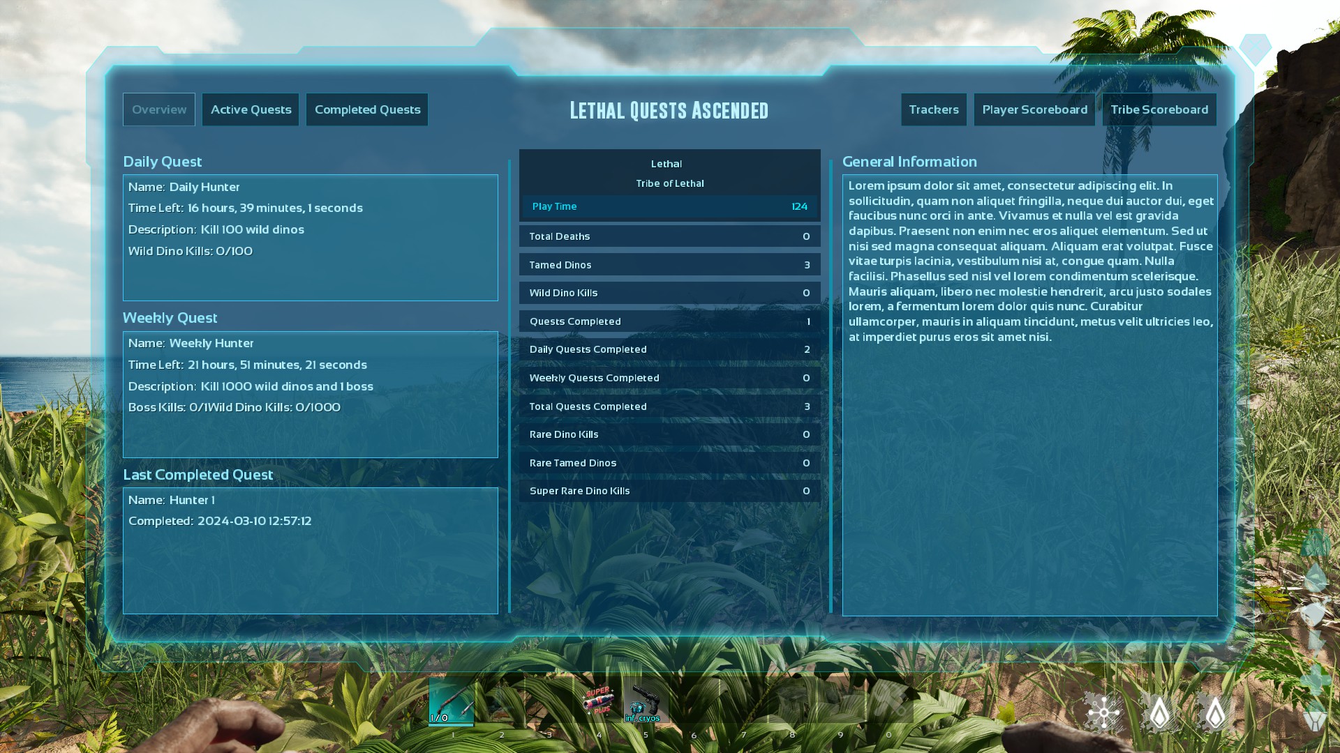 Lethal Quests Ascended UI - Gallery - Ark Survival Ascended Mods - CurseForge